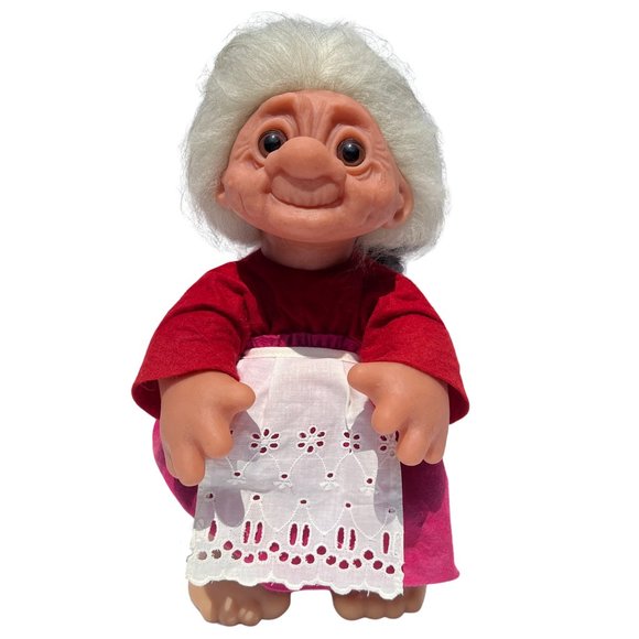 Thomas Dam | Toys | Thomas Dam 977 Troll Doll Grandma W Clothes 14 ...